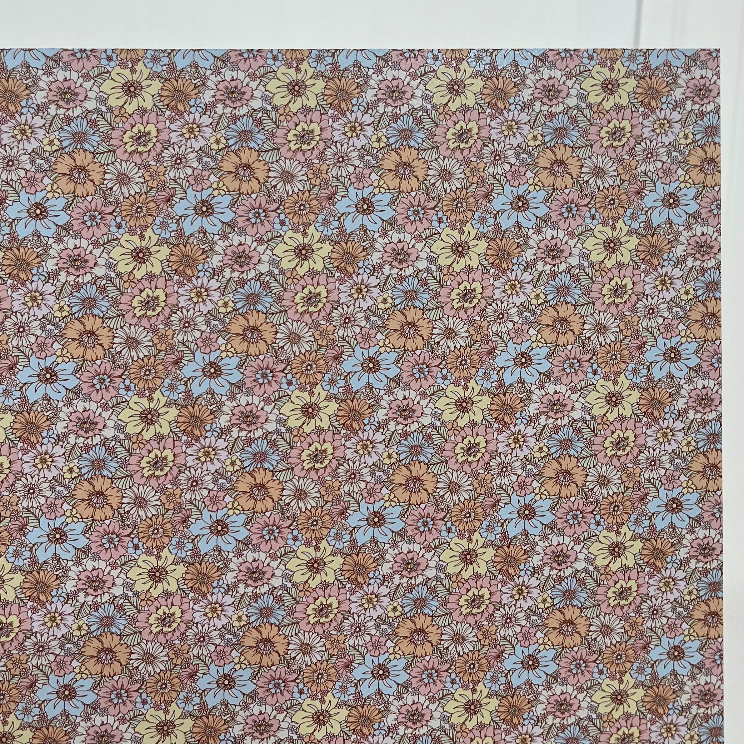 Muted Daisy Floral - Printed Wood – Southern Magnolia Jewelry and Co.