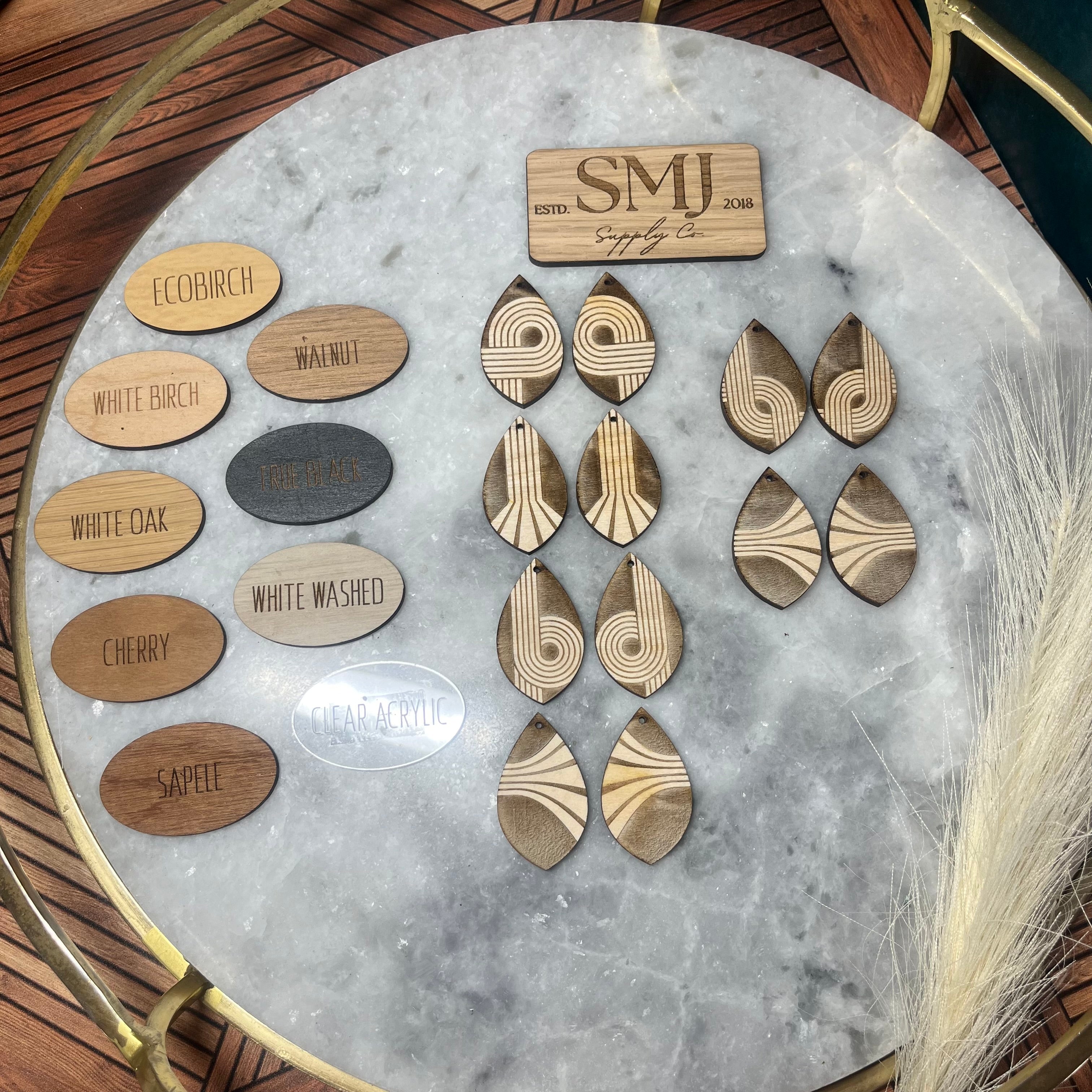 Retro Engraved Petal - 6 STYLES (1 Pair) – Southern Magnolia Jewelry ...