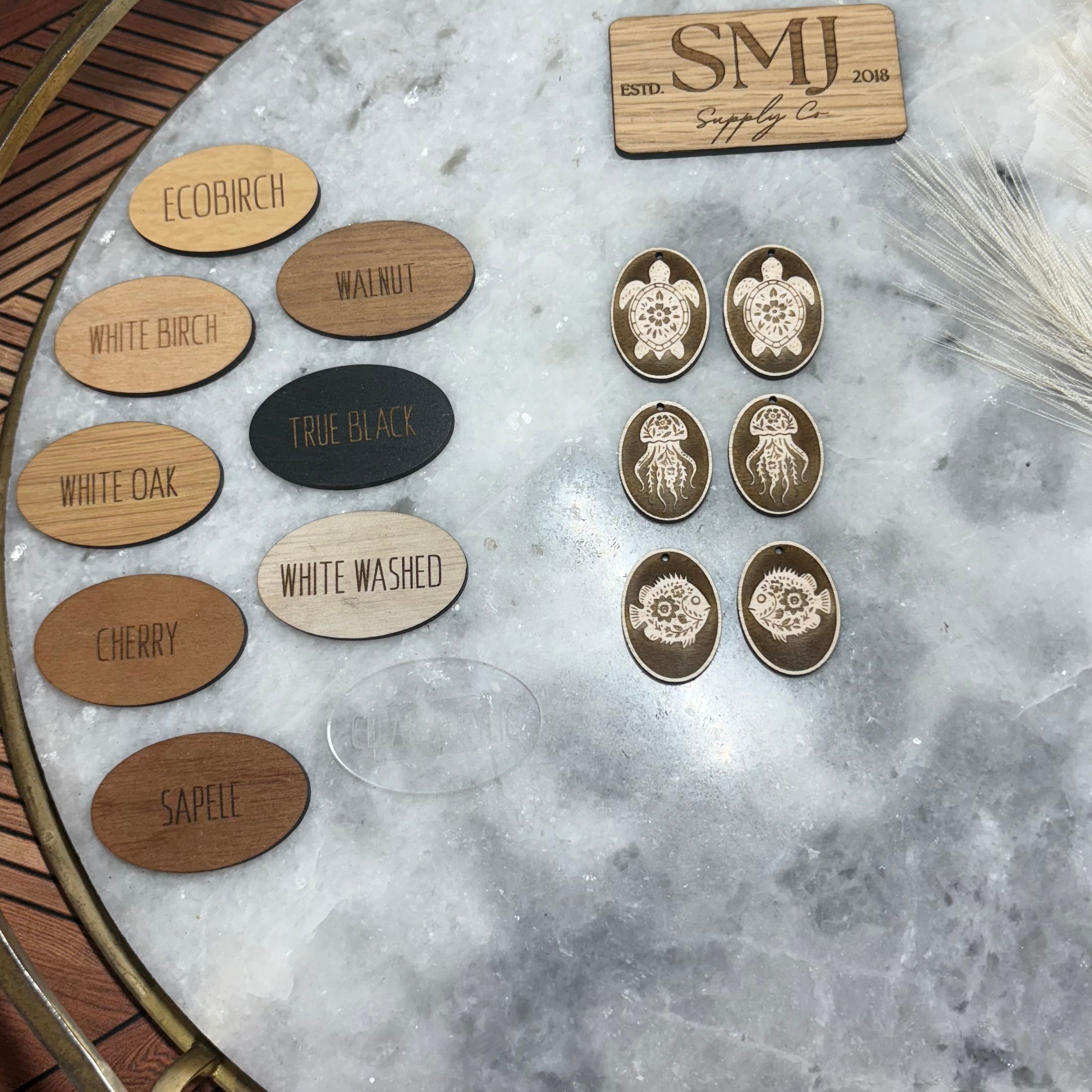 Boho Sea Life Oval - 3 STYLES (1 Pair) – Southern Magnolia Jewelry and Co.