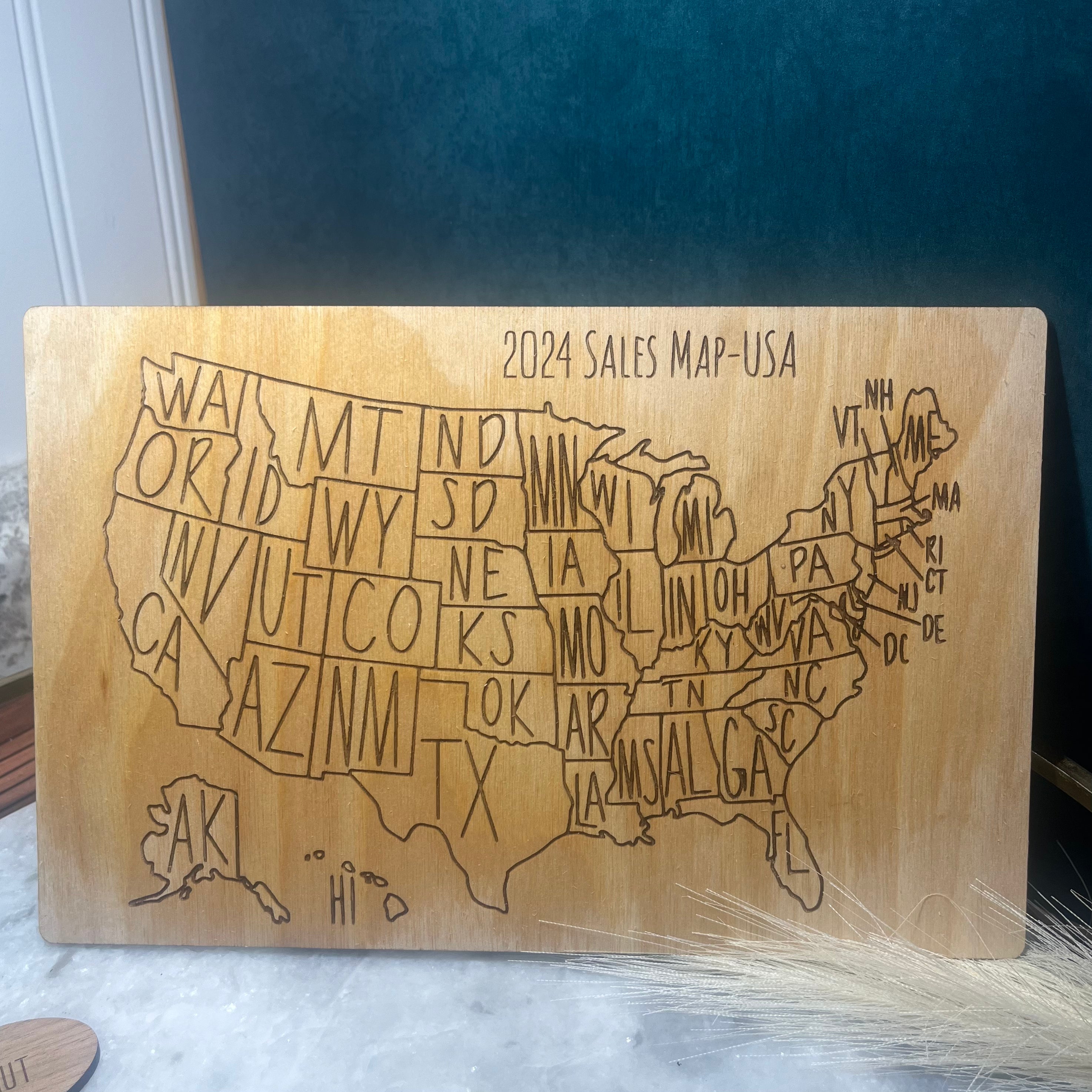 2024 Sales Map - USA (1 Map) – Southern Magnolia Jewelry and Co.