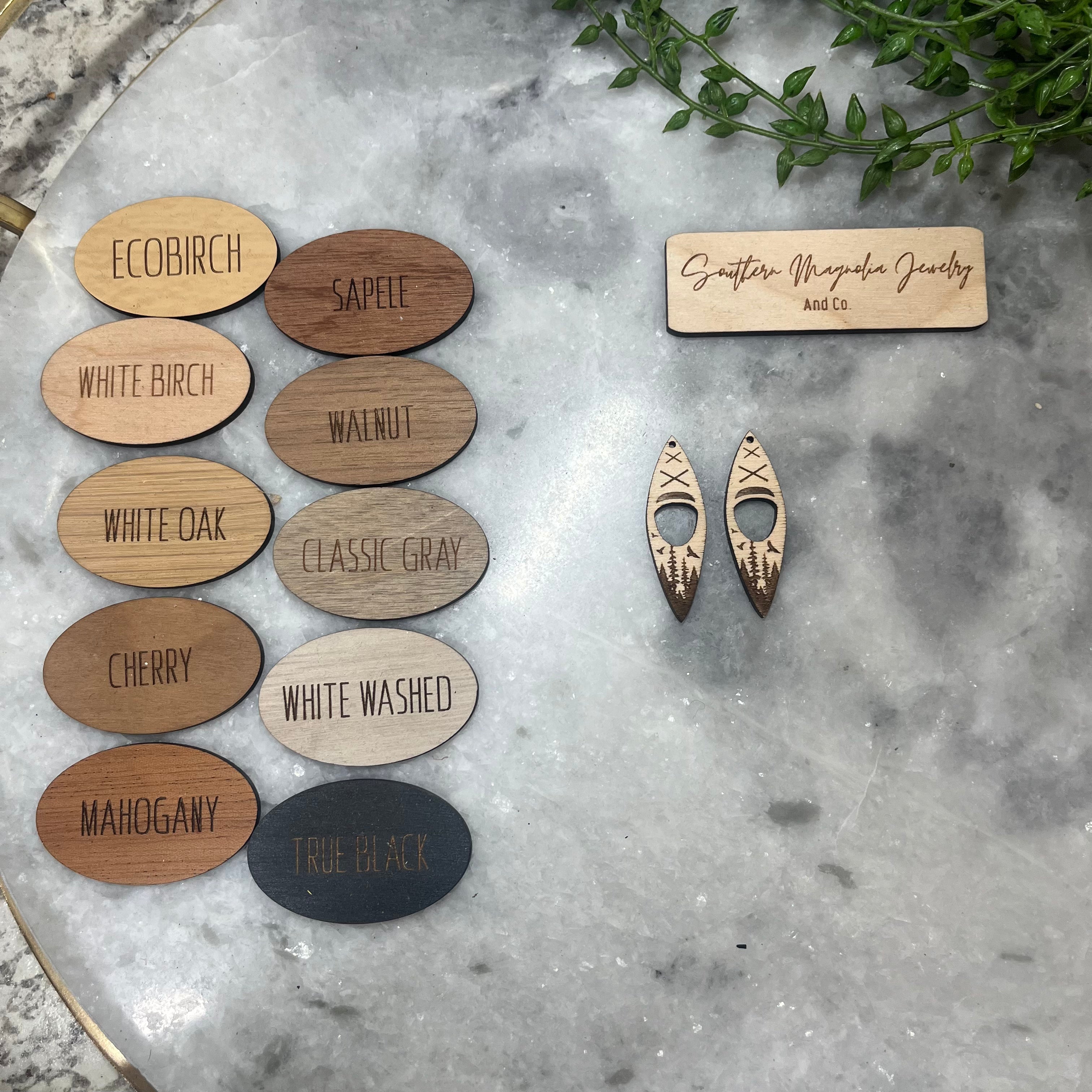 Forest Engraved Kayak Cutout (1 Pair) – Southern Magnolia Jewelry and Co.